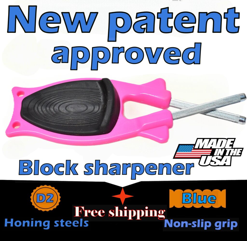 Pink knife sharpener